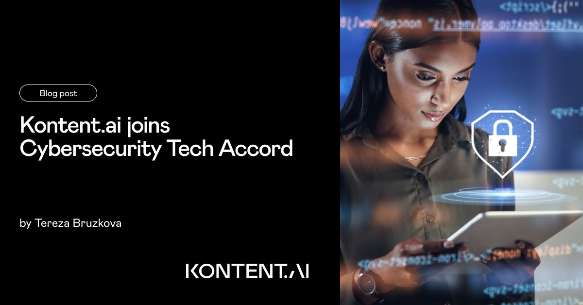 Kontent.ai joins Cybersecurity Tech Accord | Kontent.ai